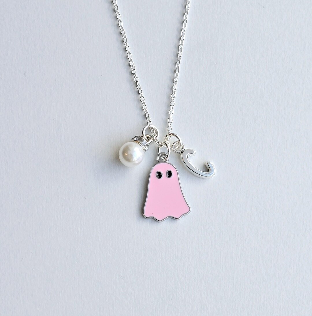 Ghost Necklace-ghost Jewelry-halloween Necklace-halloween Gift for ...