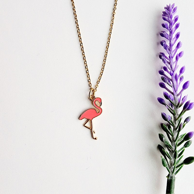 Flamingo Necklace - Etsy