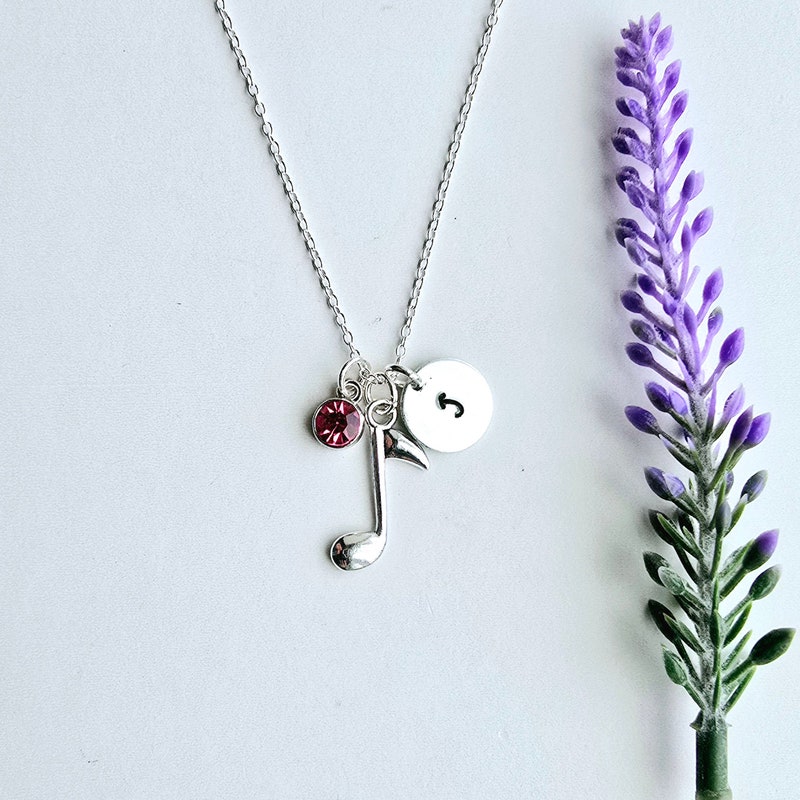 Music Charm Necklace - Etsy
