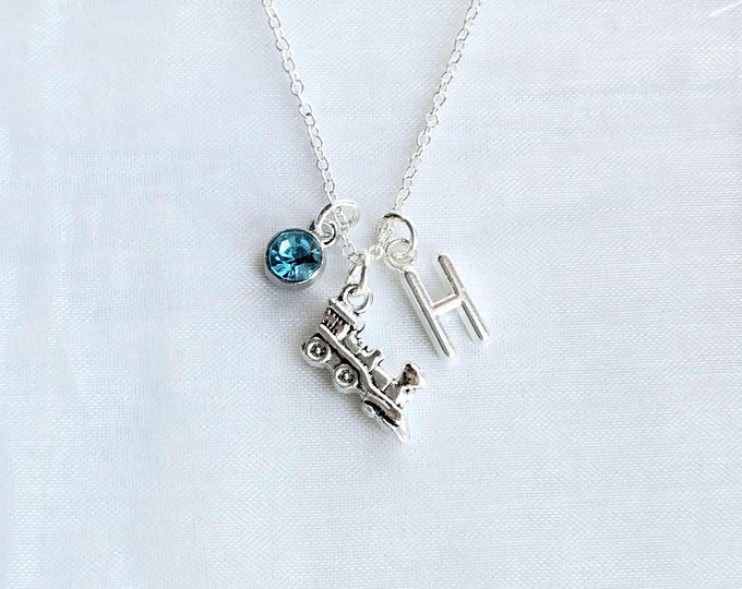 Train Necklace SMALL Gold Train Jewelry Model Train Gift Locomotive ...