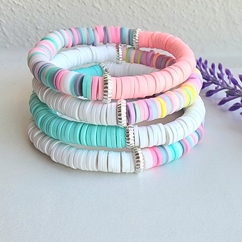 Heishi Bead Bracelet - Etsy