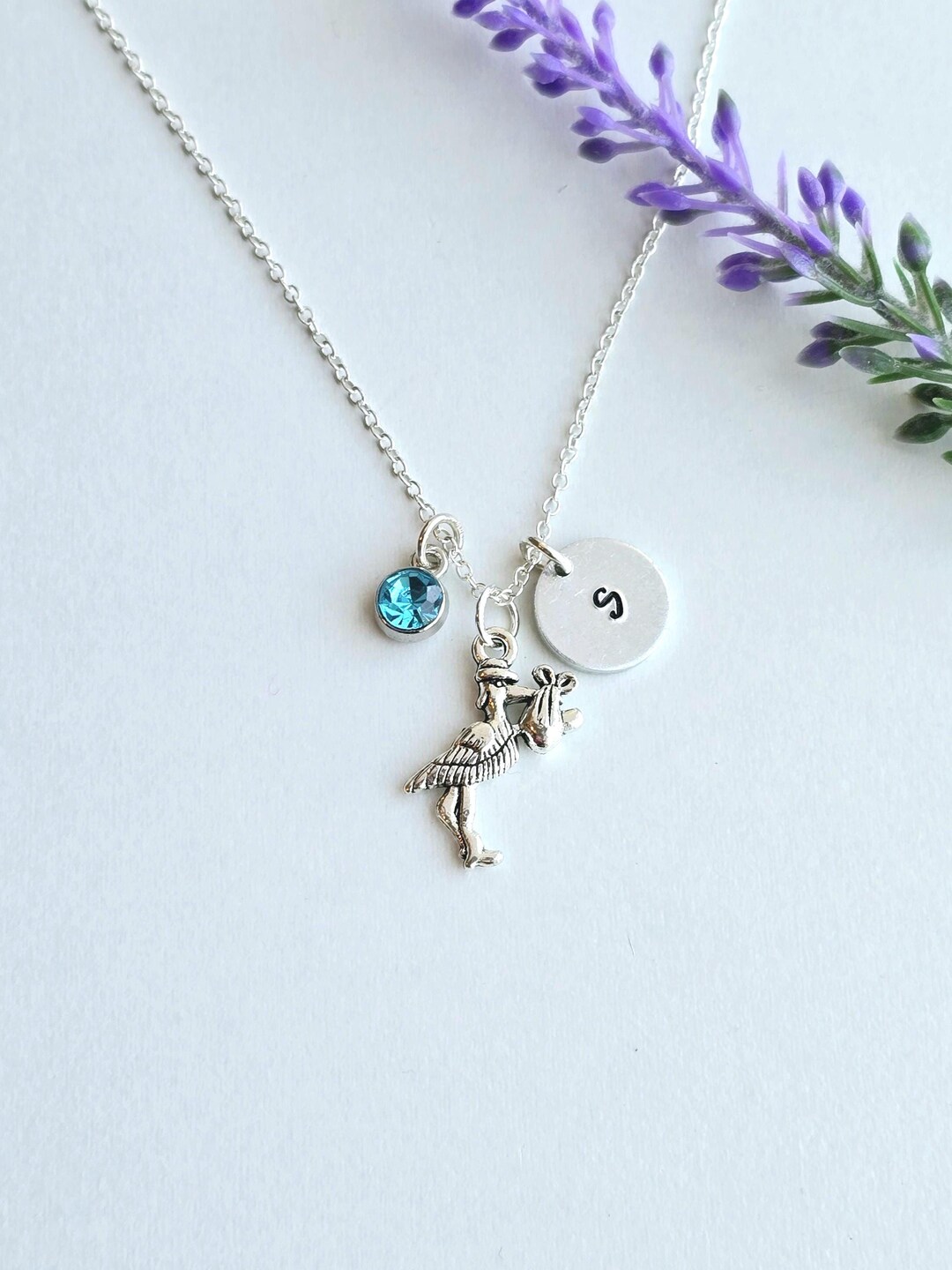 Stork Necklace-labor and Delivery Nurse Gift-midwife Gift-obstetrician ...