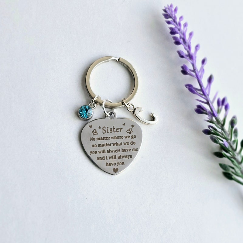 Sister Keychain - Etsy