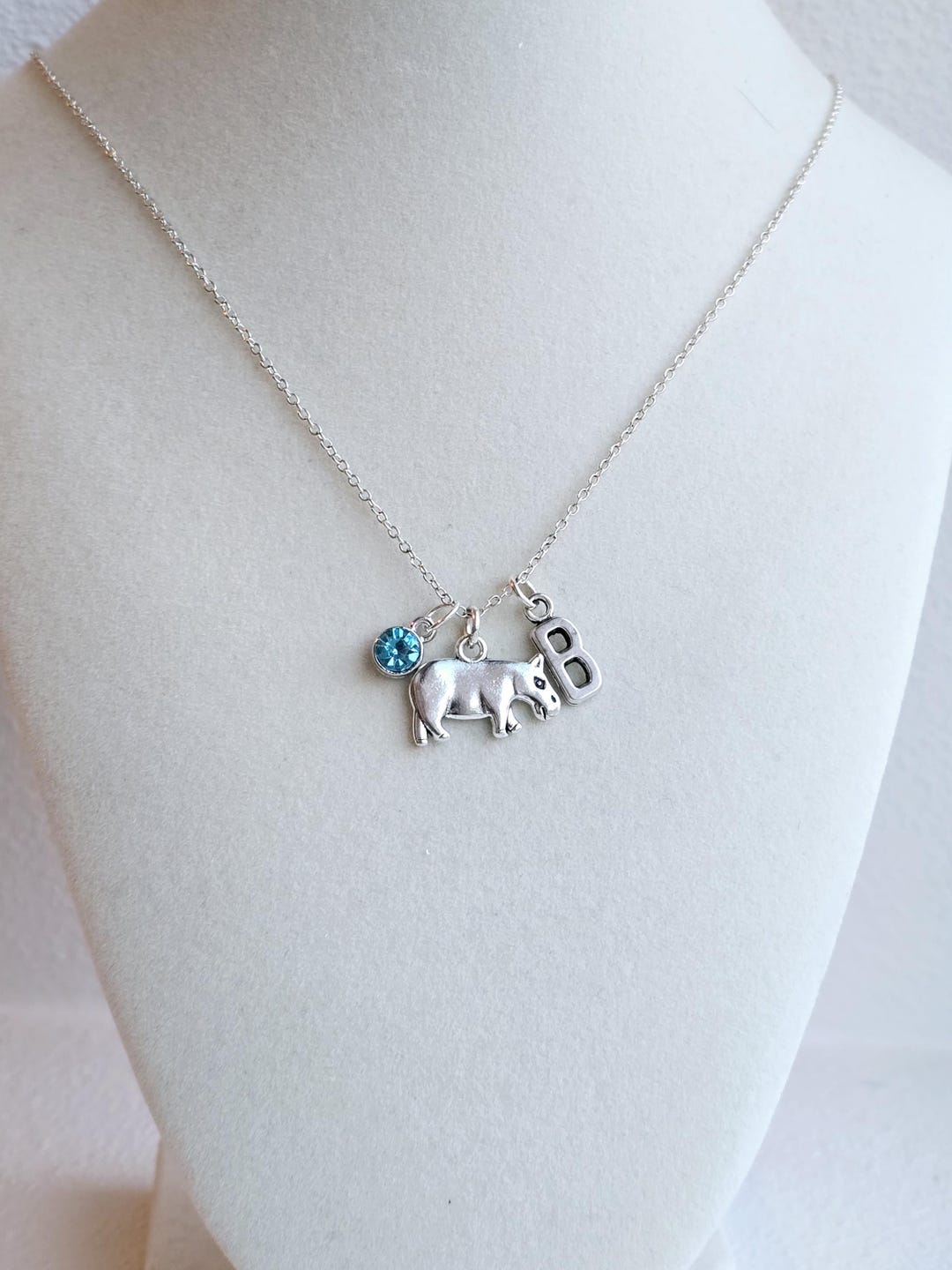 Hippo Necklace-hippo Gift-personalized Hippo Lover Gift-hippo Jewelry ...