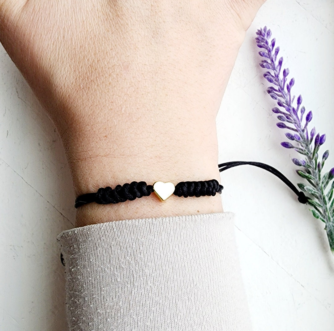 Heart Bracelet-adjustable String Bracelet-cord Bracelet-friendship Gift ...