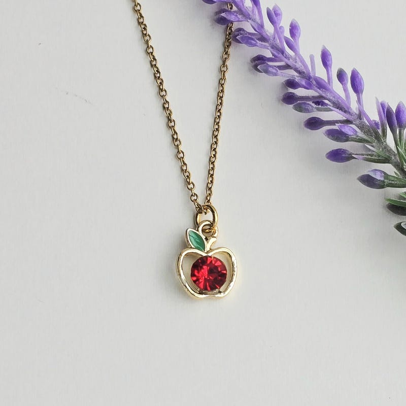 Apple Necklace - Etsy