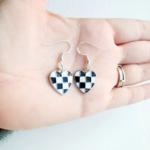 Checkered Flag Earrings-racing Earrings-gift for Racer-race Day Jewelry ...