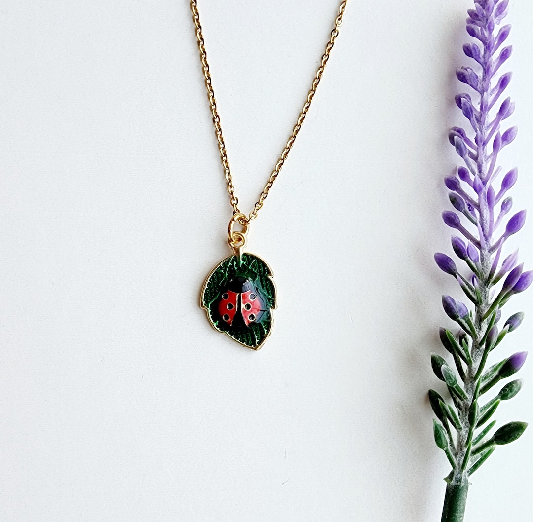 Ladybug Pendant Necklace-gold Ladybug Necklace-lady Bug Gift-necklace ...