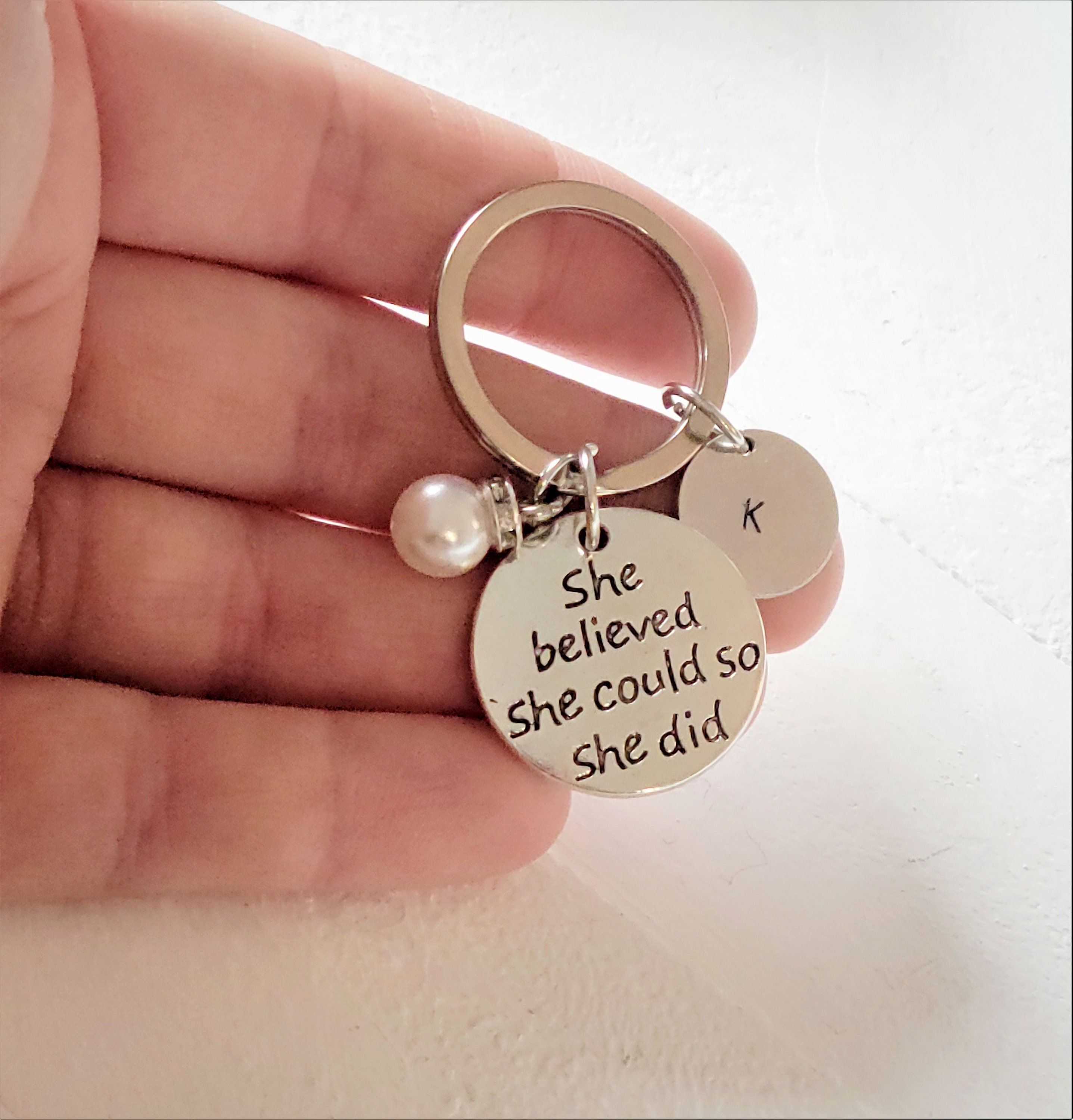 Motivational Keychain for Girls Inspirational Keychain - Etsy