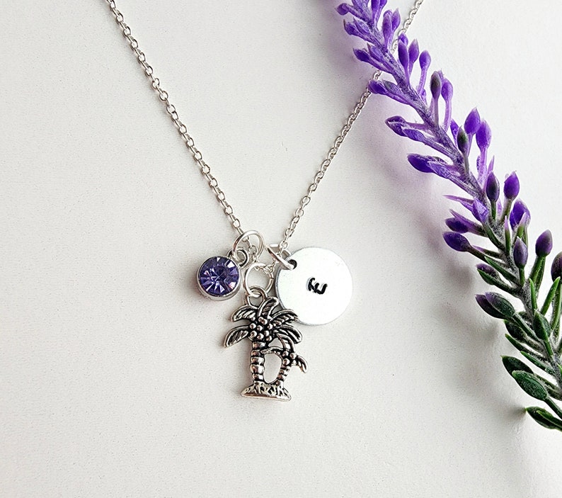 Palm Tree Necklace-beach Necklace-florida Necklace-vacation Gift ...