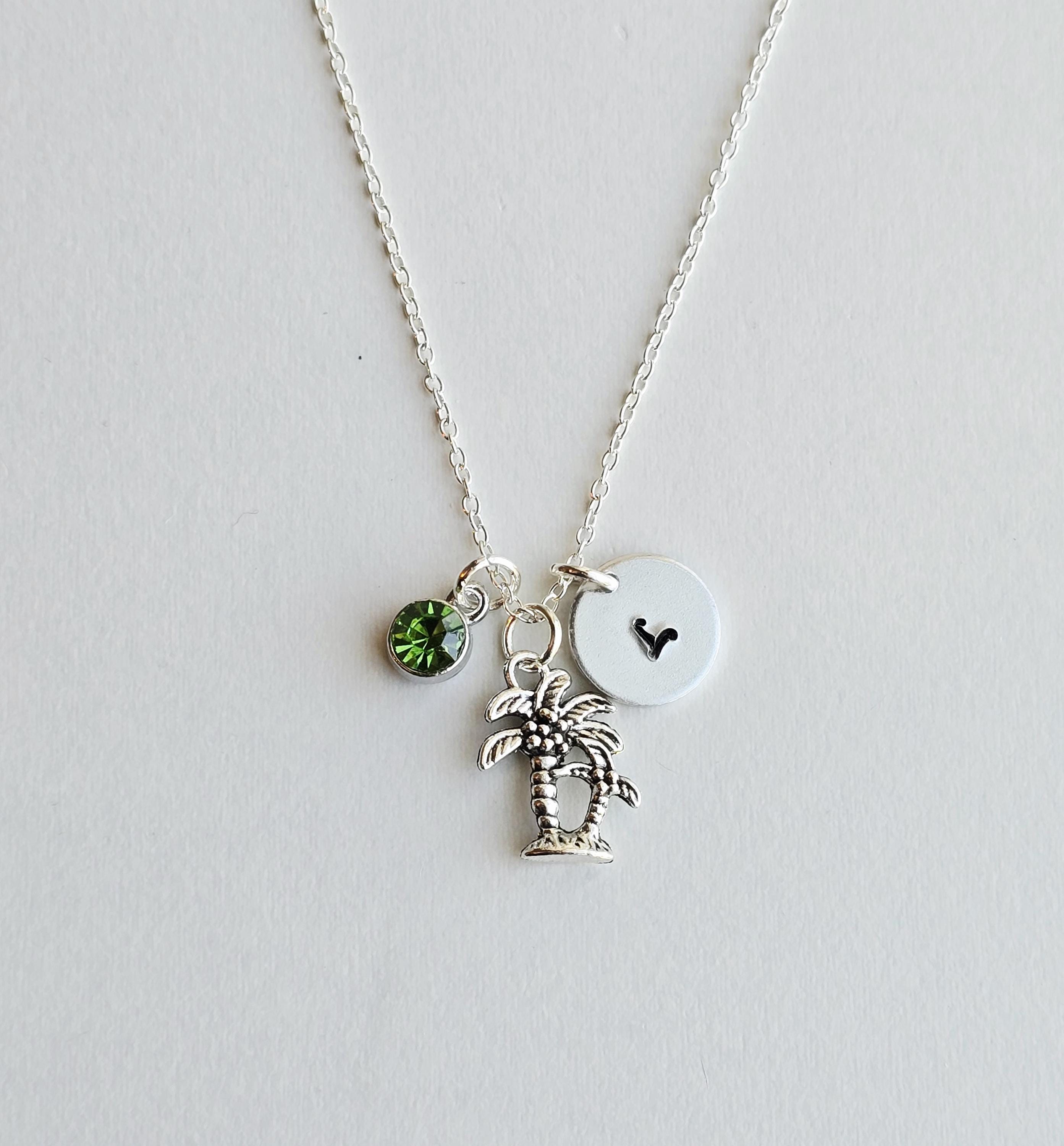 Palm Tree Necklace-beach Necklace-florida Necklace-vacation Gift ...