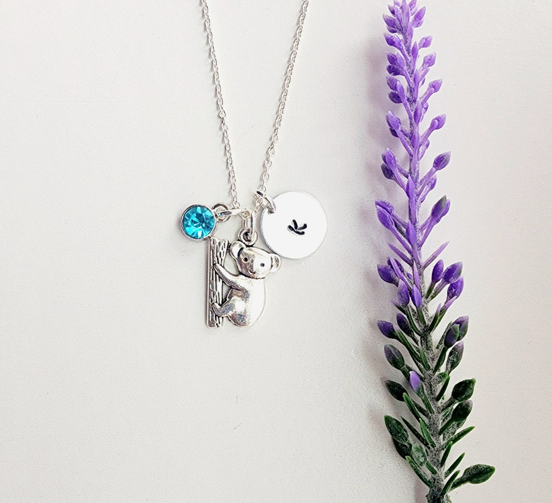 Koala Bear Necklace-koala Gift-personalized Koala Bear Jewelry-koala ...