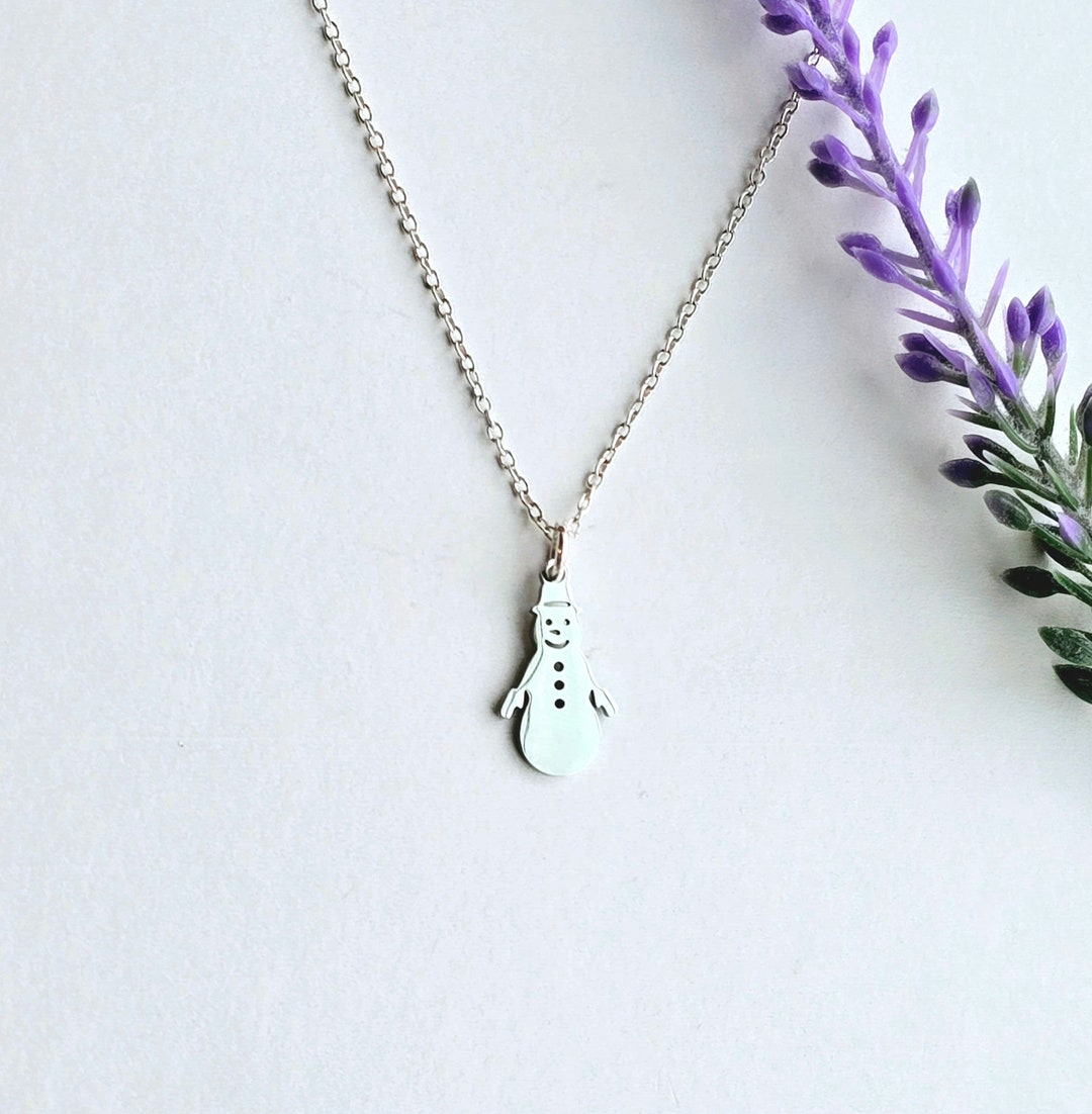 Snowman Necklace for Girls-christmas Jewelry-christmas Gift for Women ...