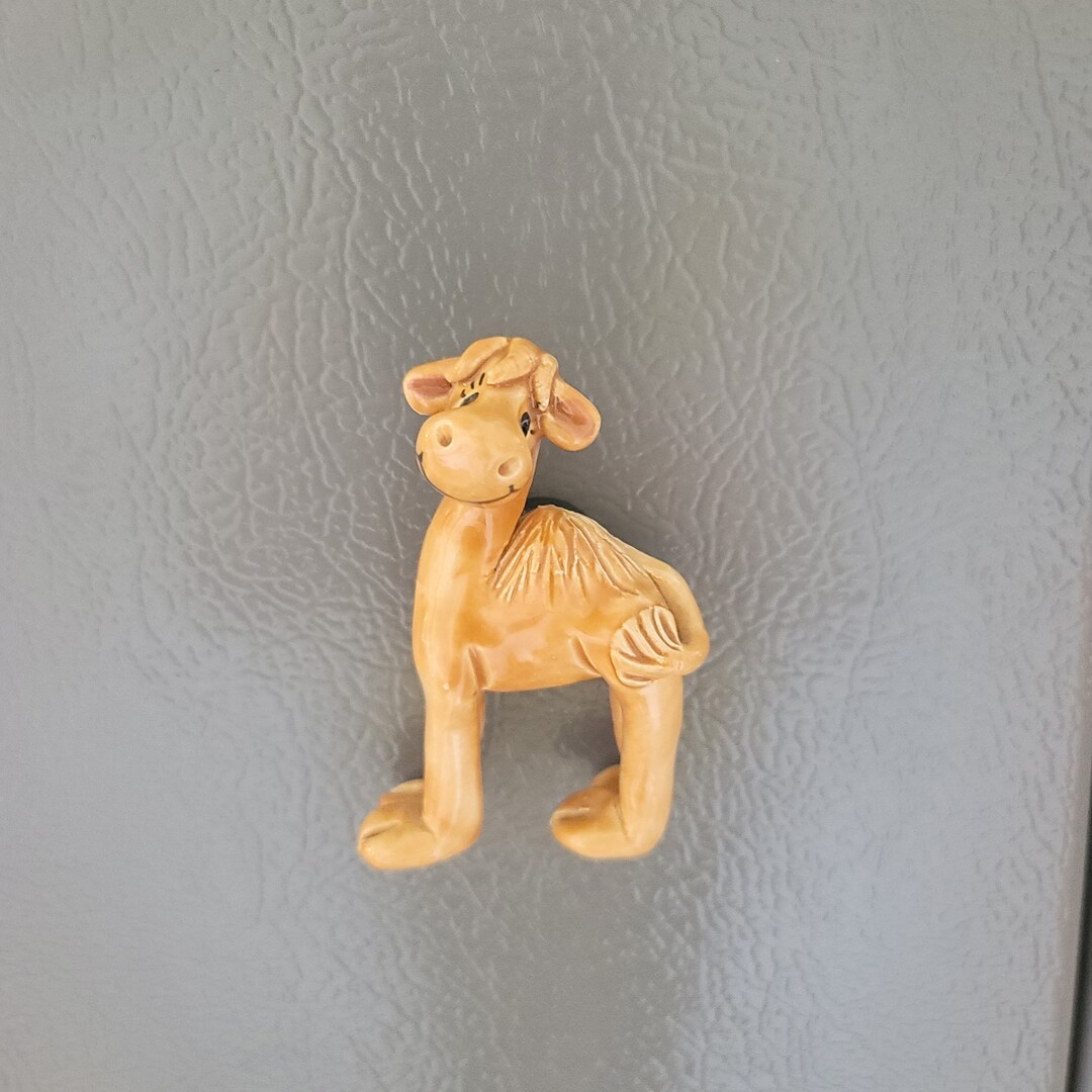 Ceramic Camel Magnet/ Zoo Animal Magnet - Etsy