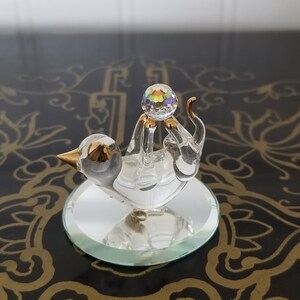 Glass Baron Cat Playing With a Sphere/glass Cat/vintage Cat - Etsy