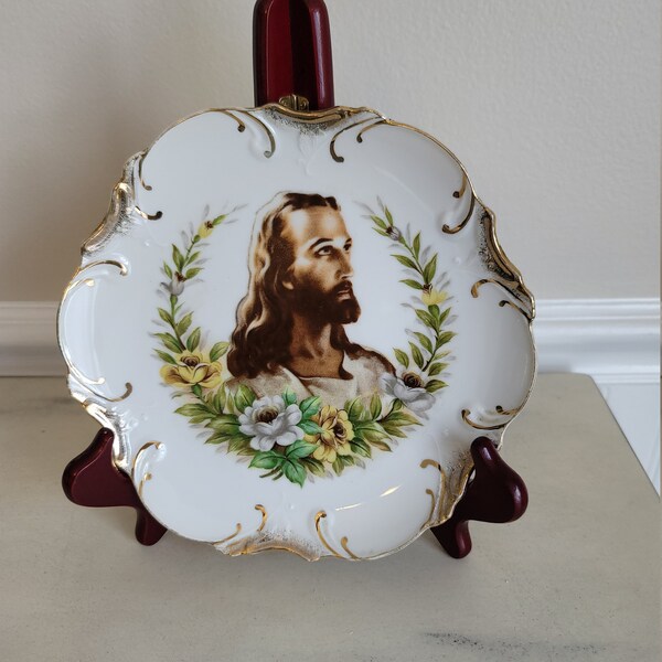 Vintage Jesus Plate - Etsy