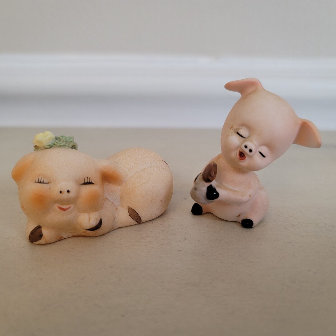 Adorable Vintage Pigs / Pig Collectibles/ Country Decor/ Farmhouse ...