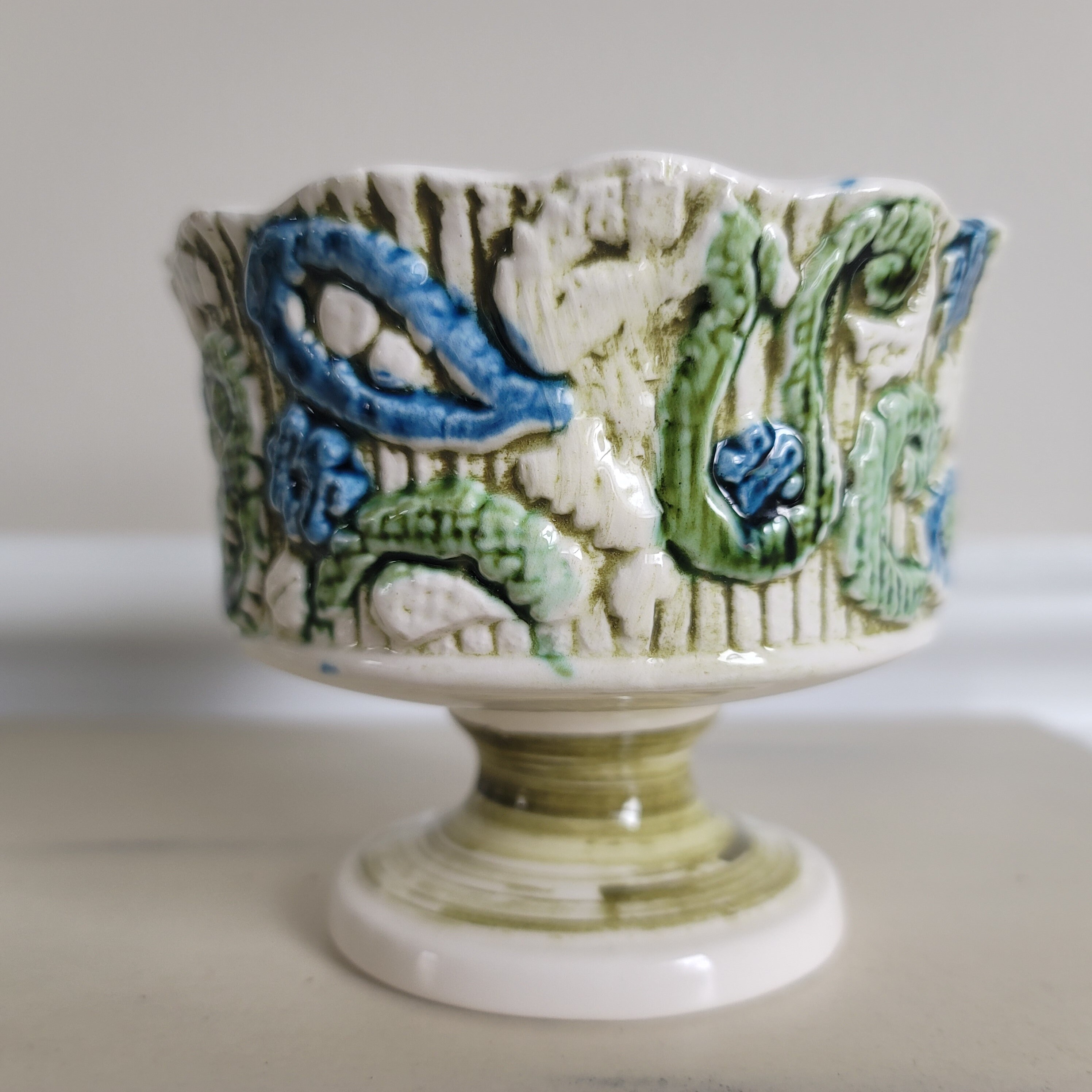 Vintage INARCO Pottery Blue Green Planter/ INARCO E-3803 - Etsy