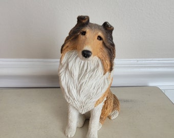 1960s Ceramic Collie Dog Mother and 2 Collie Dog Pups . Vintage 60s ...