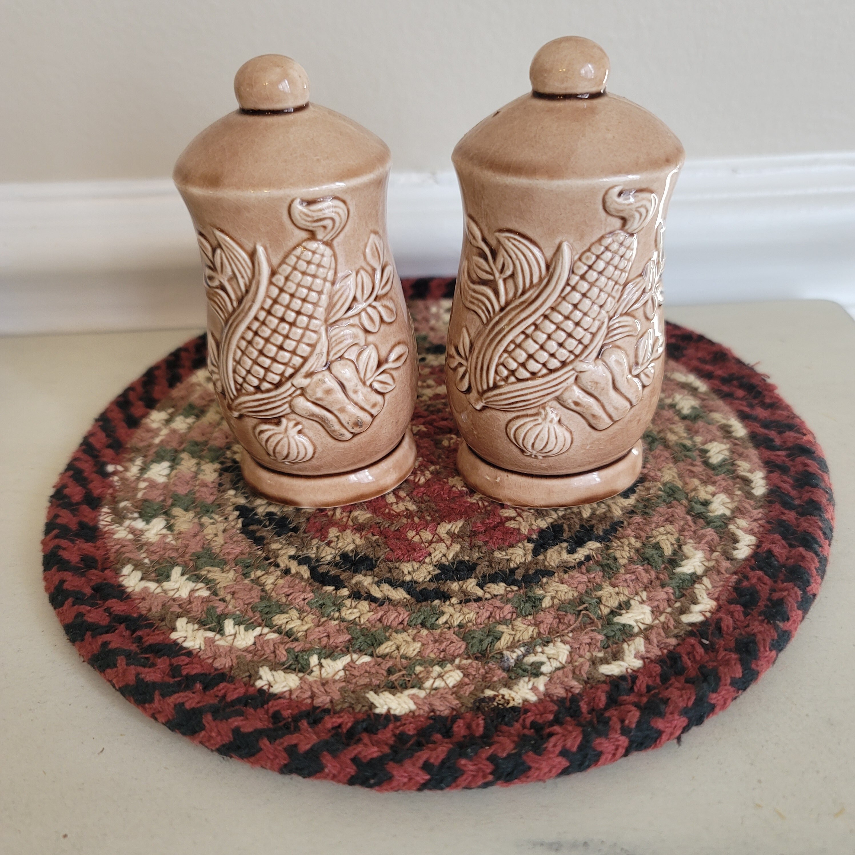 Vintage Brown Vegetable Salt and Pepper Shakers Made in Japan - Etsy