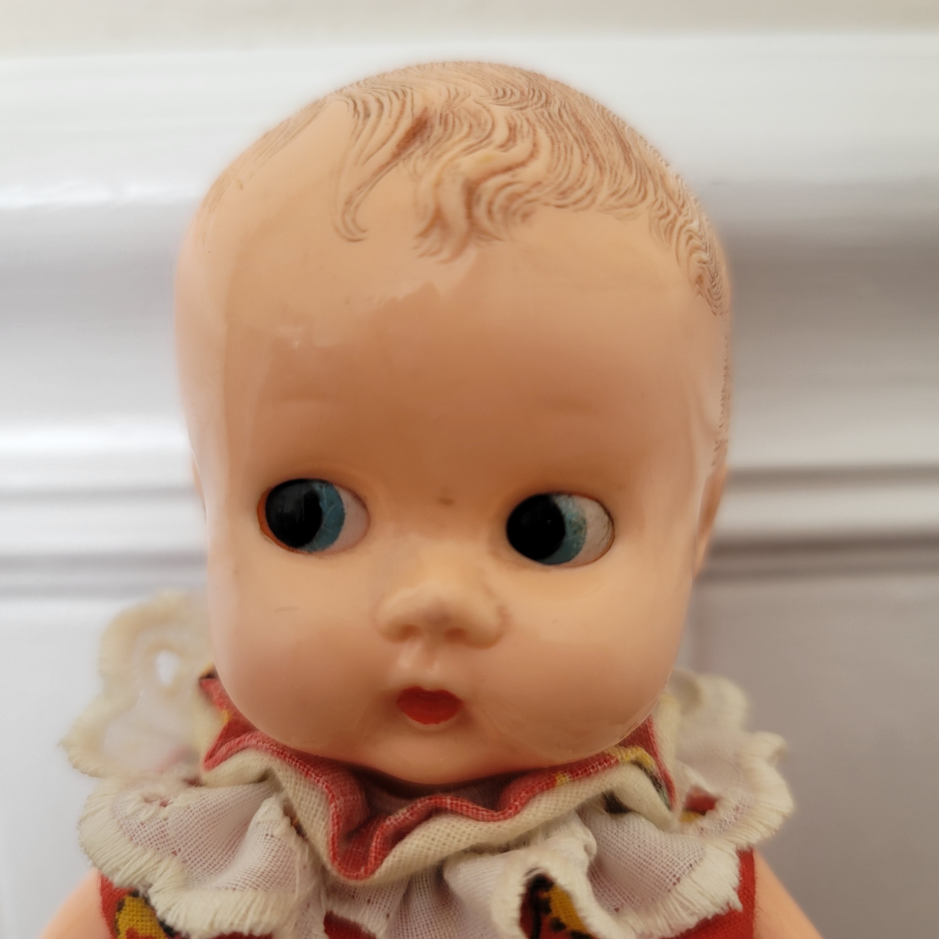 Vintage Ideal 8 Inch Baby Doll in Red Dress - Etsy