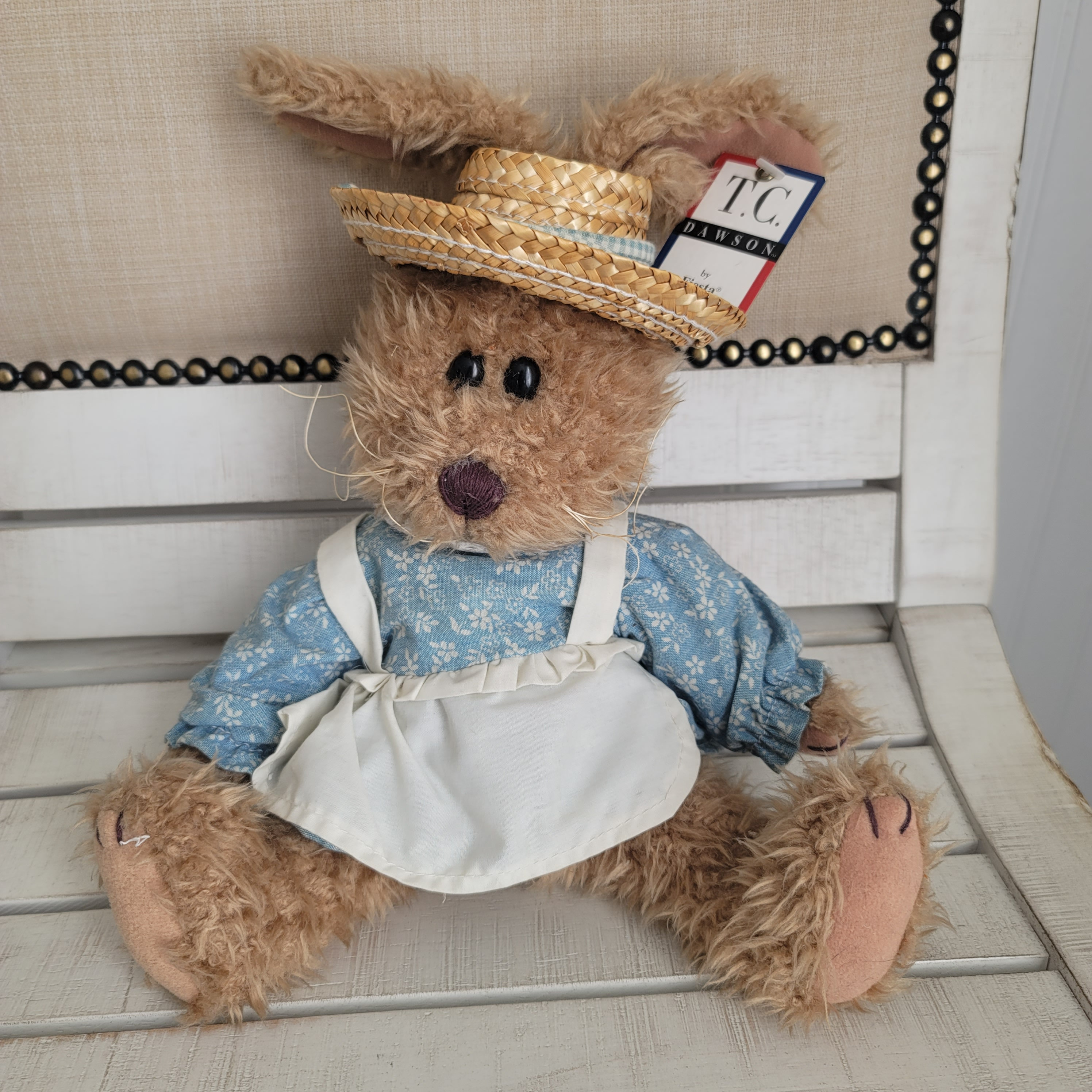 1995 Kasey Bunny T.C. Dawson by Fiesta/ Stuffed Bunny Rabbit/ Plush ...