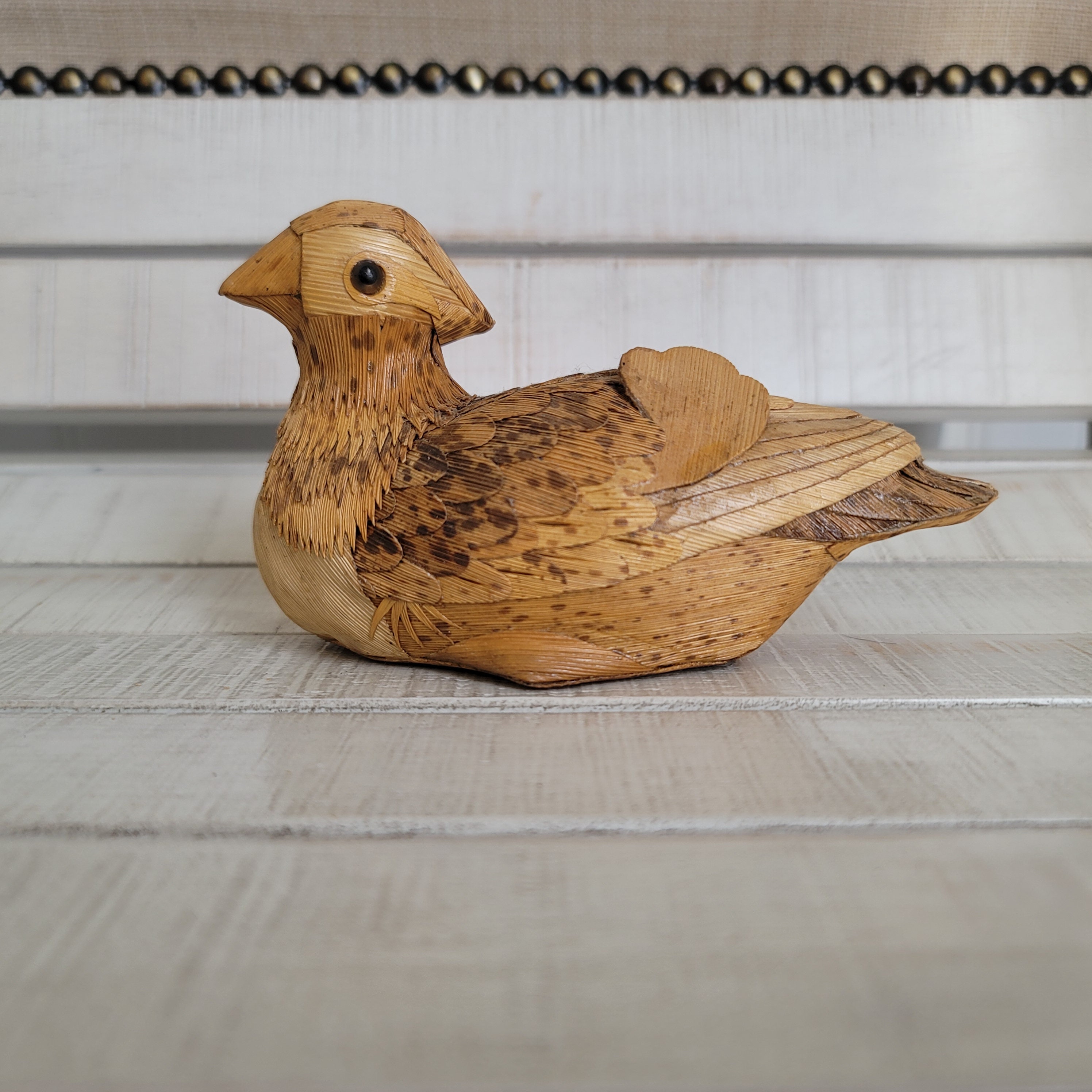 Vintage Wood and Reed Quail/ Rustic Cabin Decor/ Traditional Home ...