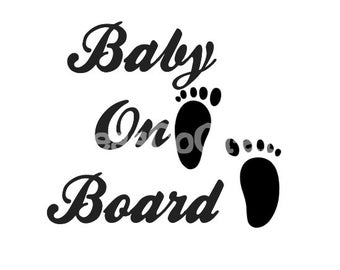 Baby on Board SVG - Etsy