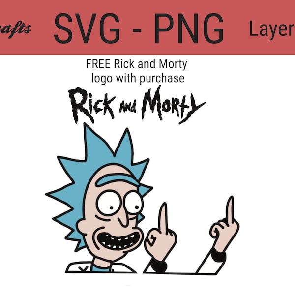 Rick and Morty Svg Layer - Etsy