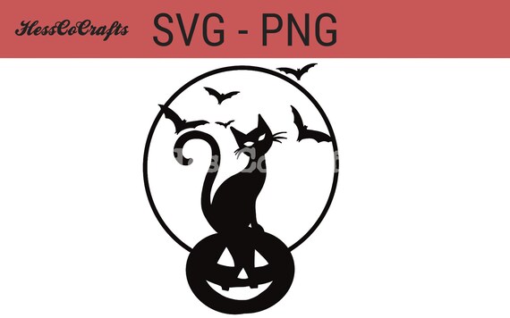 Halloween Svg Halloween Png Cat Svg Cat Png Pumpkin Svg - Etsy