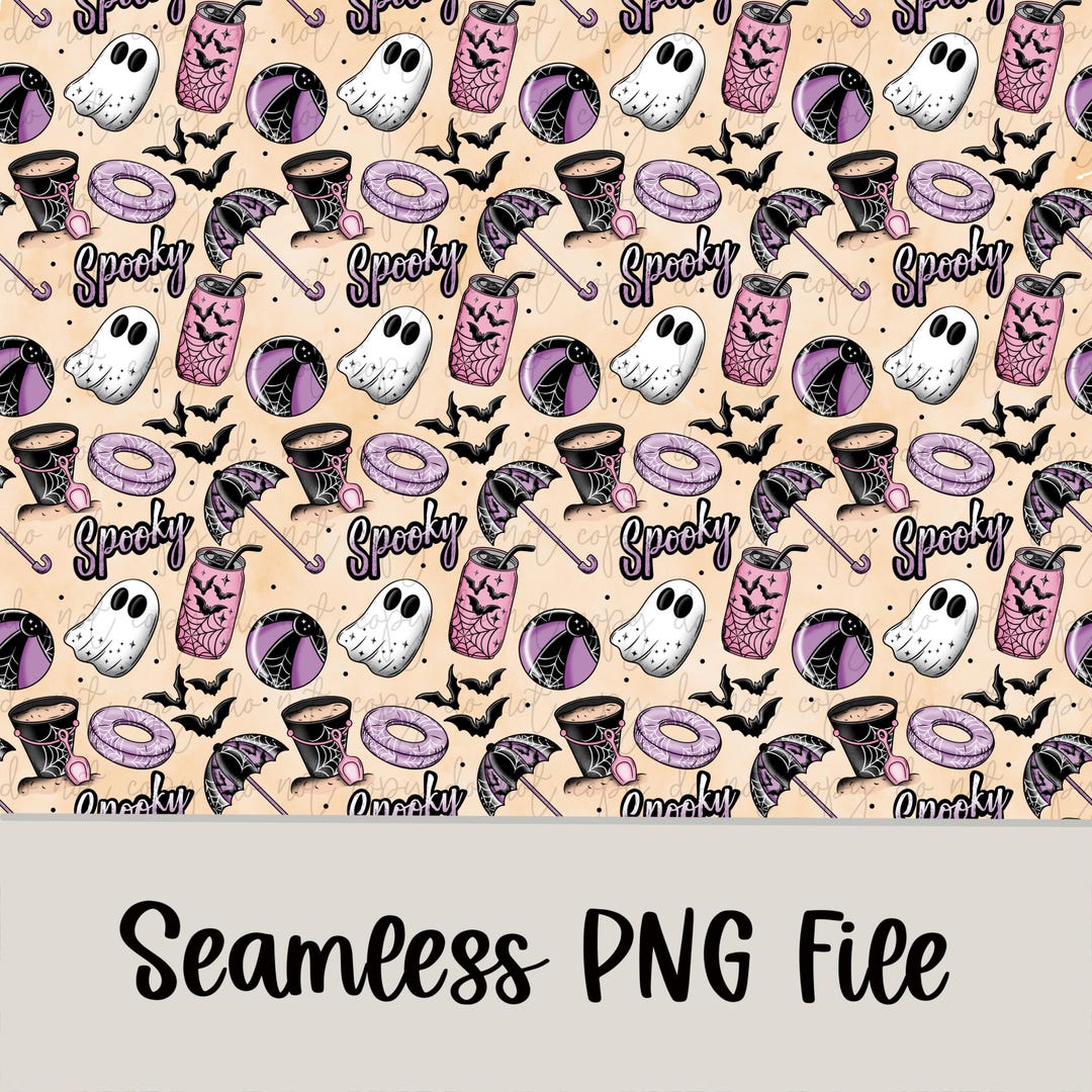 Spooky Summer 12x12 Pattern PNG Digital File - Etsy