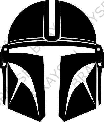 The Mandolorian Outline SVG PNG - Etsy