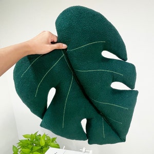 Monstera Leaf Pillow Plush Cushion Sewing Pattern + Photo Tutorial, PDF ...