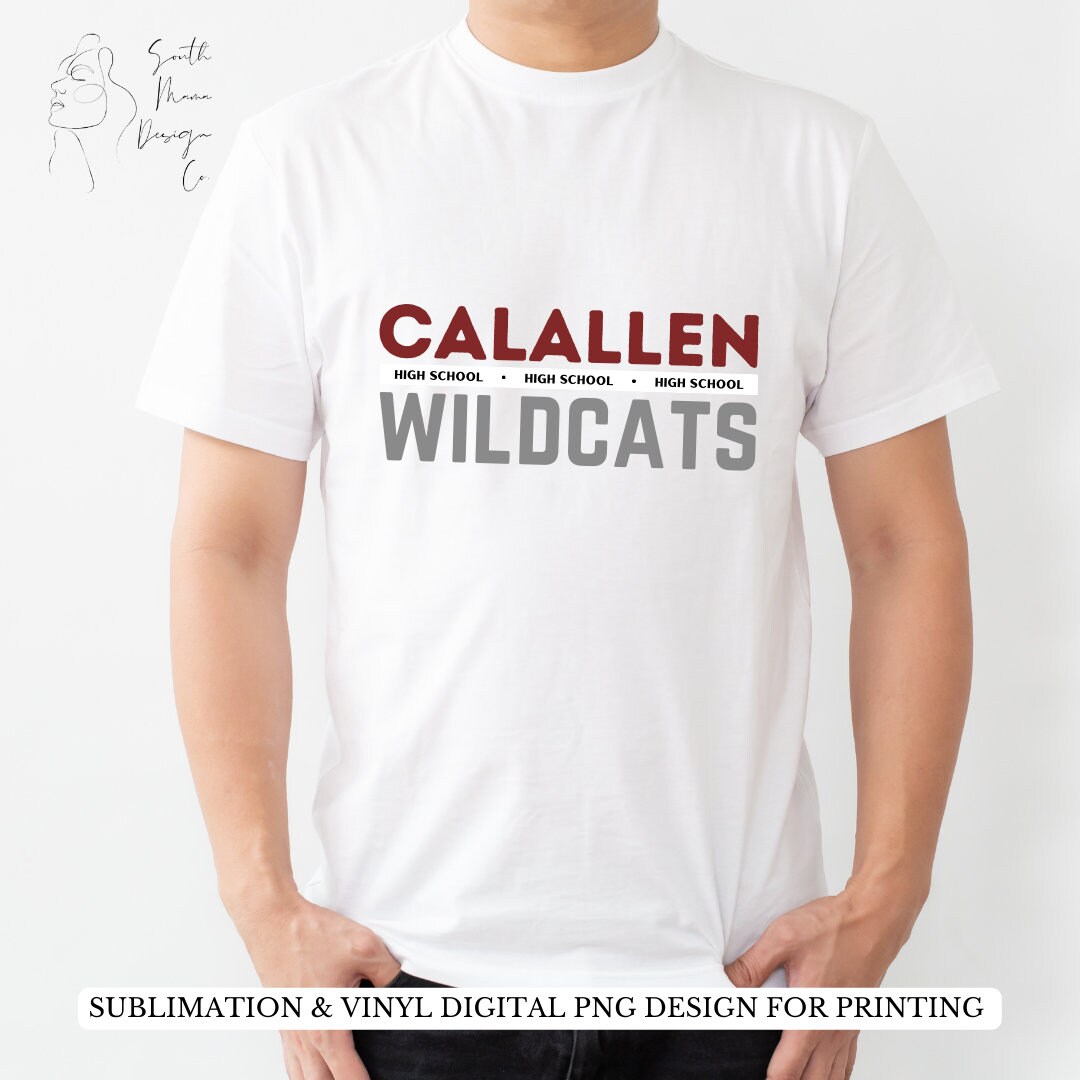 Calallen Wildcats All Schools Elem-high | Cricut Vinyl Sublimation Design | Kid's Shirt ...