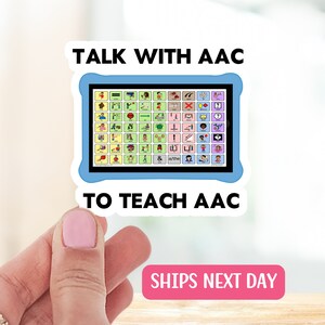 AAC Sticker for SLP Sticker for Sped Teacher Gift for Speech Therapist ...
