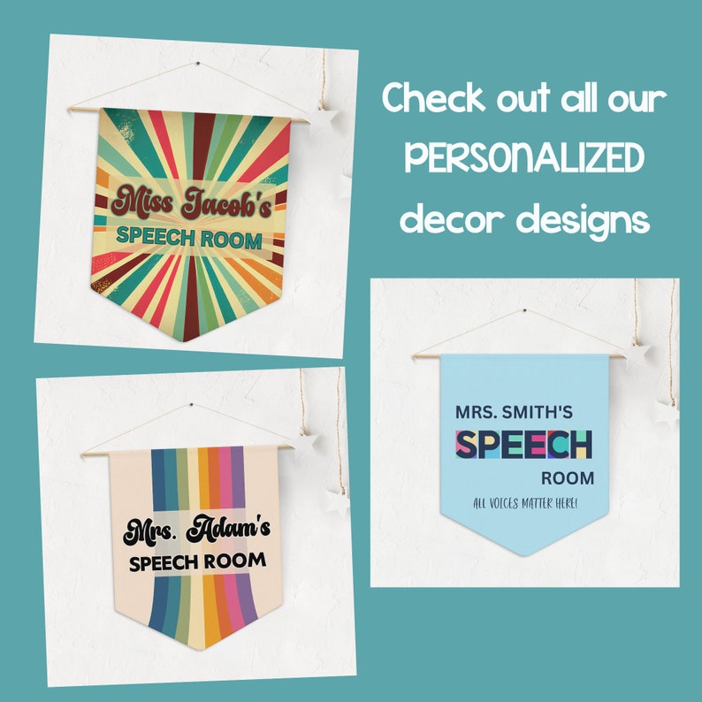 Speech Room Sign for SLP Decor Speech Language Pathologist - Etsy