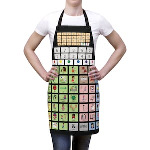 AAC Core Board Apron for SLP Gift Speech Therapy Core Vocabulary Apron ...