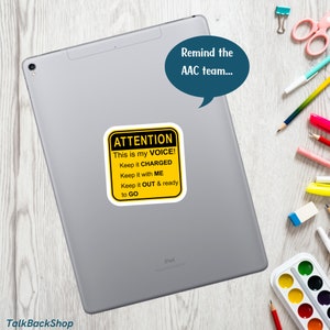 AAC Device Sticker for Speech Therapist Sticker for SLP Sticker for ...