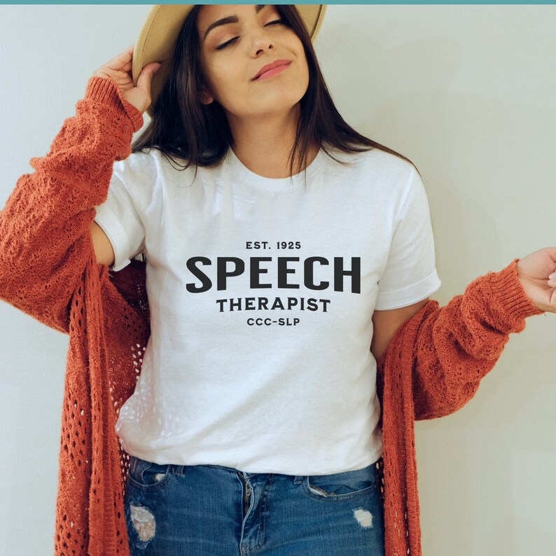 Speech Therapy Shirt for SLP Gift for Speech Therapist Vintage Tee for ...