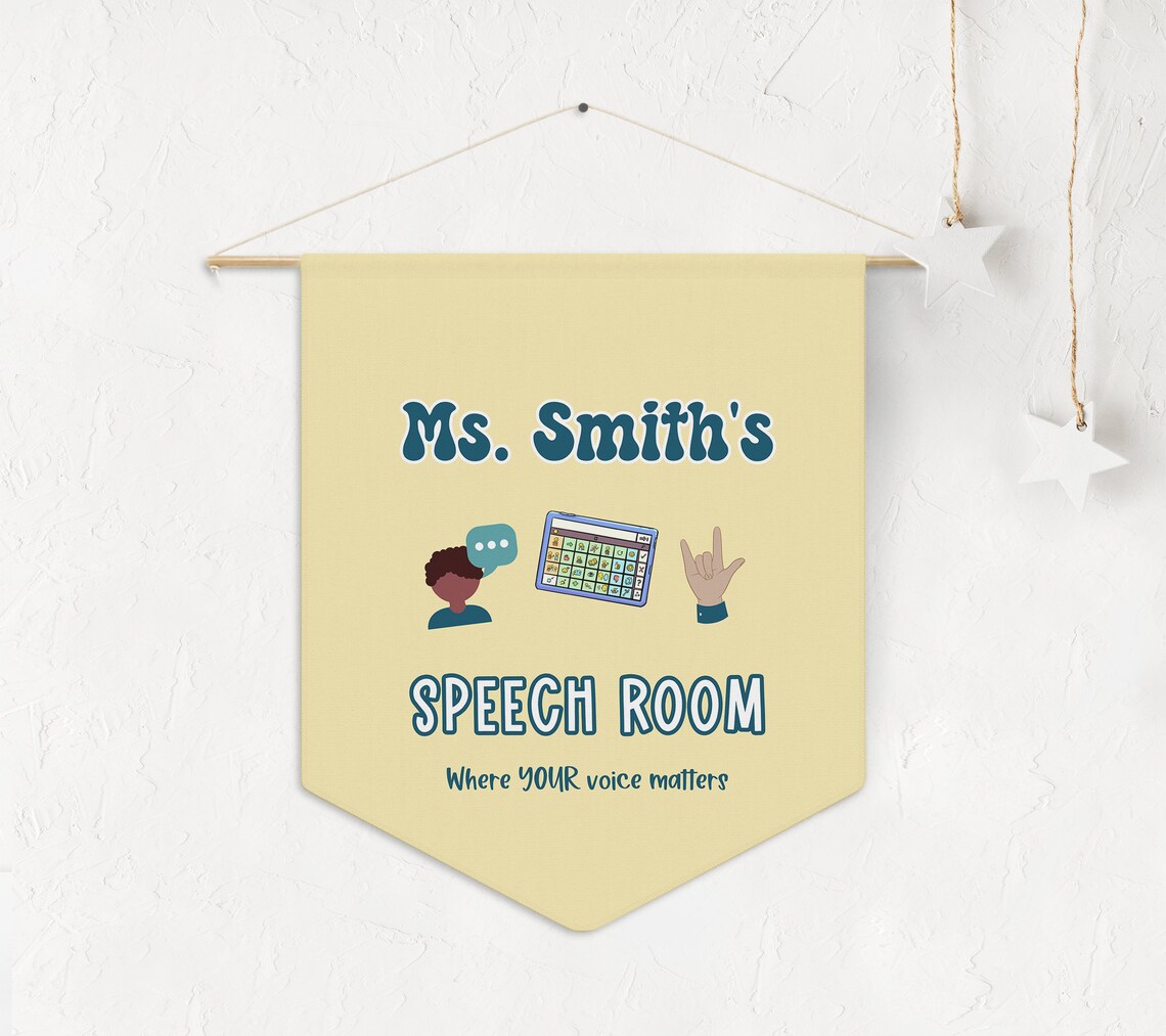 Speech Room Sign for SLP Decor Speech Language Pathologist - Etsy
