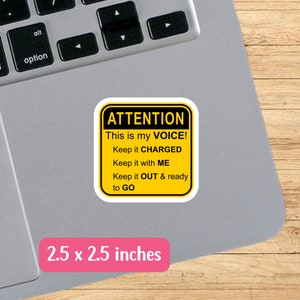 AAC Device Sticker for Speech Therapist Sticker for SLP - Etsy