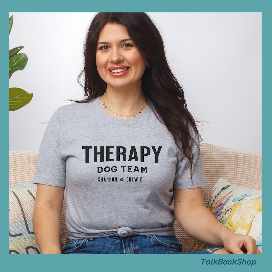 Personalized Therapy Dog Shirt for Therapy Dog Team Shirt for Animal ...