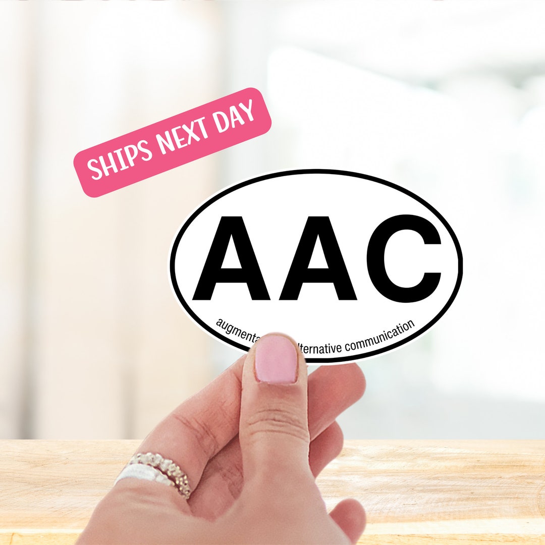 AAC Sticker for Speech Therapy Decals for New SLP Grad Gift for Special ...