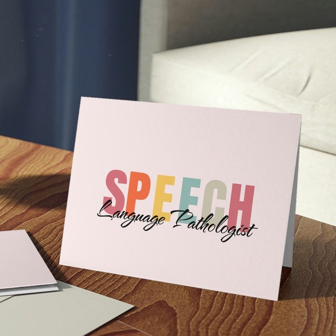 New SLP Thank You Cards for SLP Grad Gift for Speech Therapist Cards ...