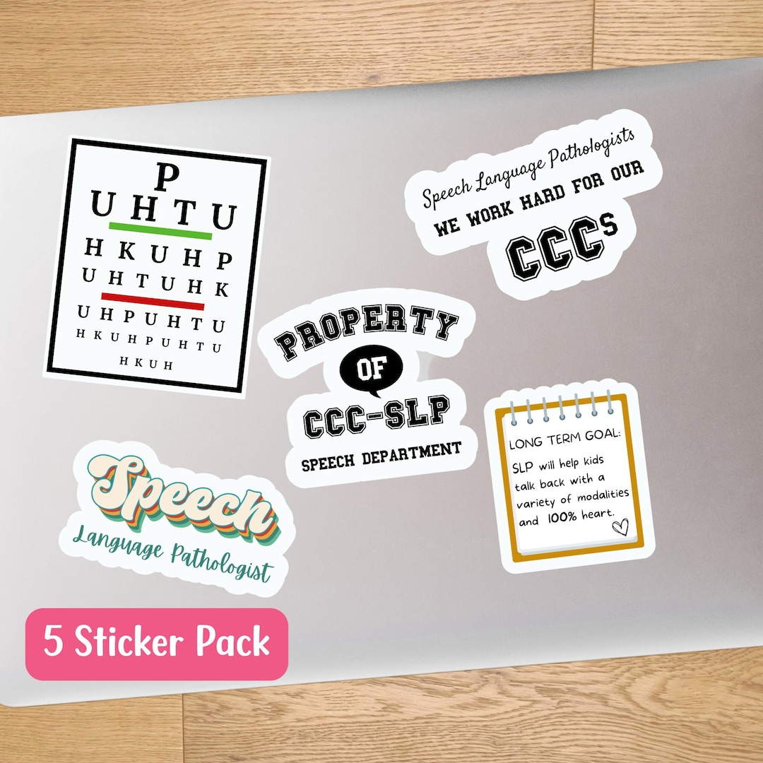 Speech Sticker Bundle of Stickers for SLP Sticker for Speech Therapist ...