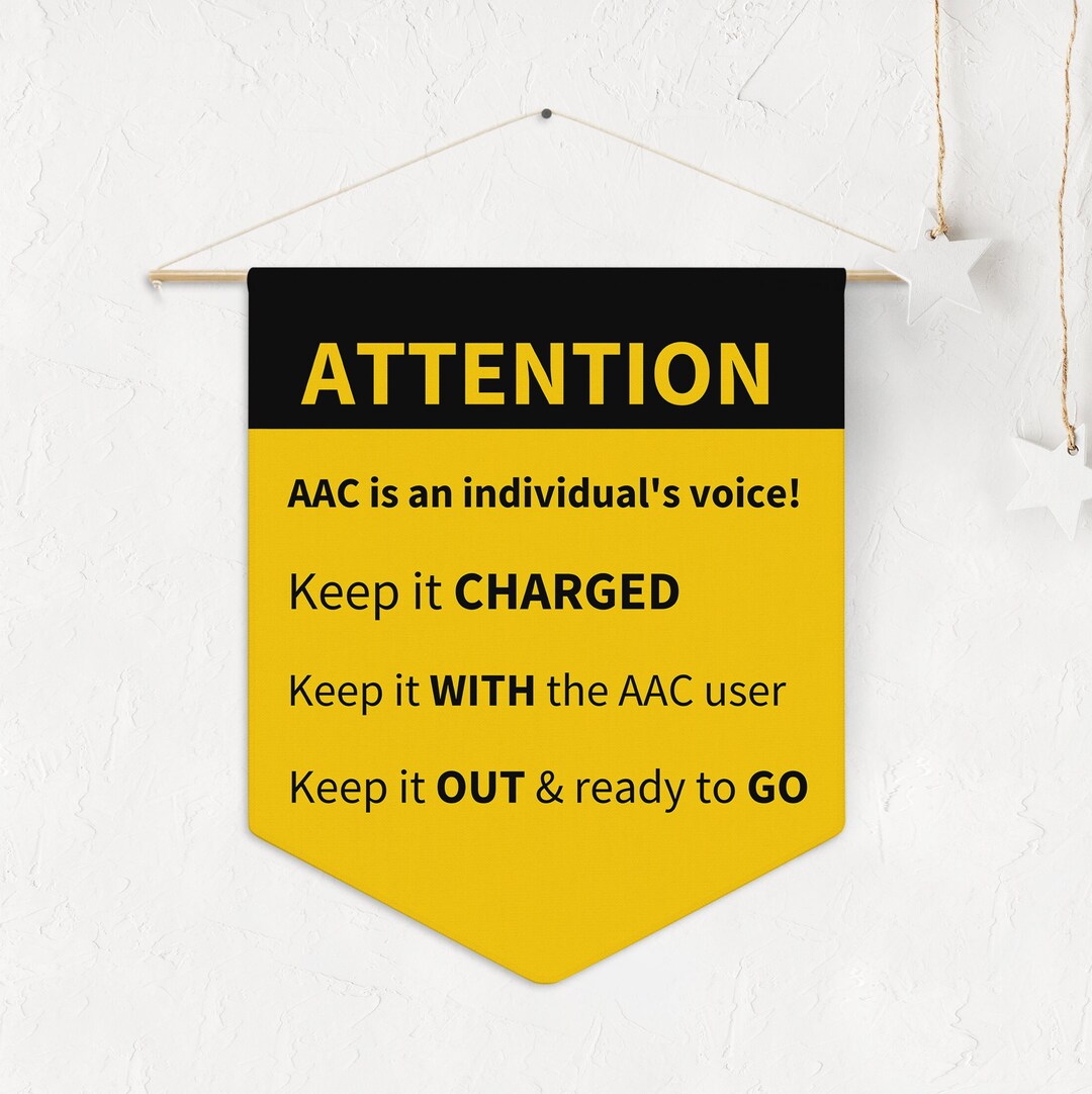 AAC Device Sign for Speech Room Decor for Special Education Room Decor ...