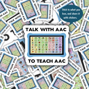 AAC Sticker for SLP Sticker for Sped Teacher Gift for Speech Therapist ...