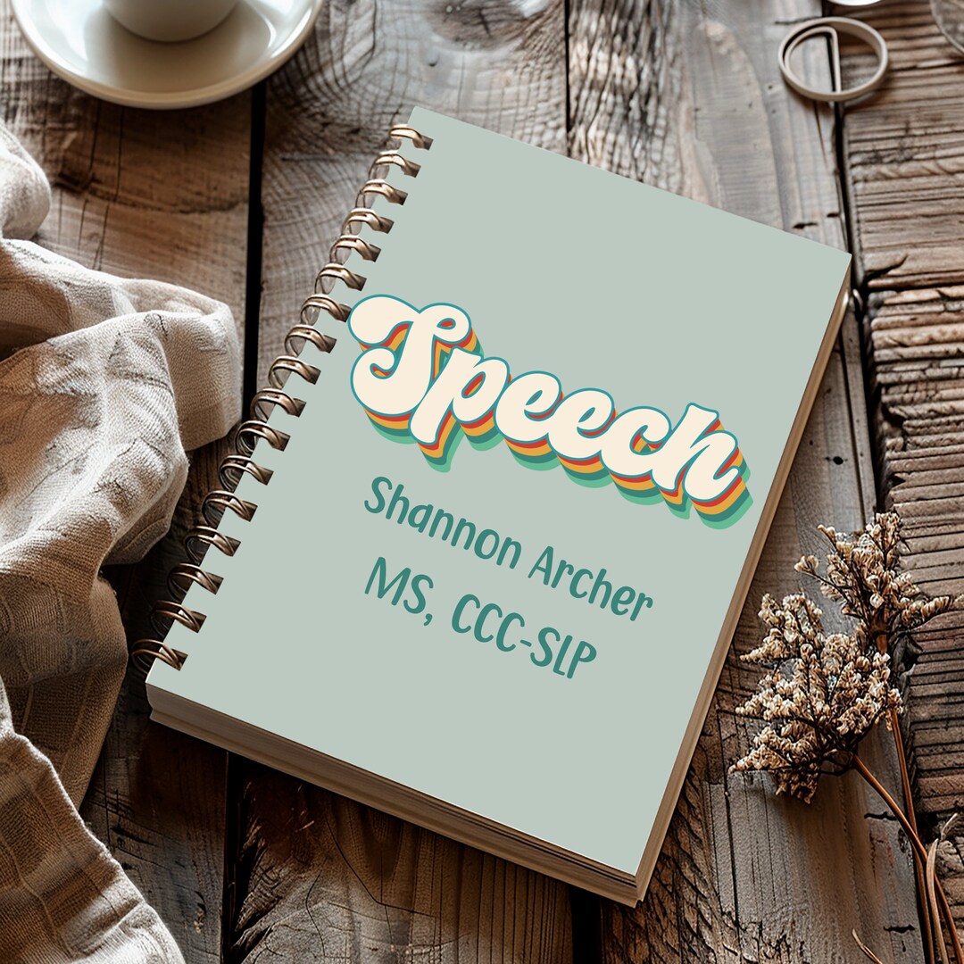 SLP Journal for Speech Therapist Notebook for Speech Journal for SLP ...