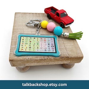 AAC Keychain With Core Vocabulary AAC Device Keychain for Sped Teacher ...