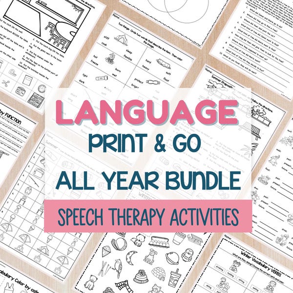 Speech Therapy - Etsy